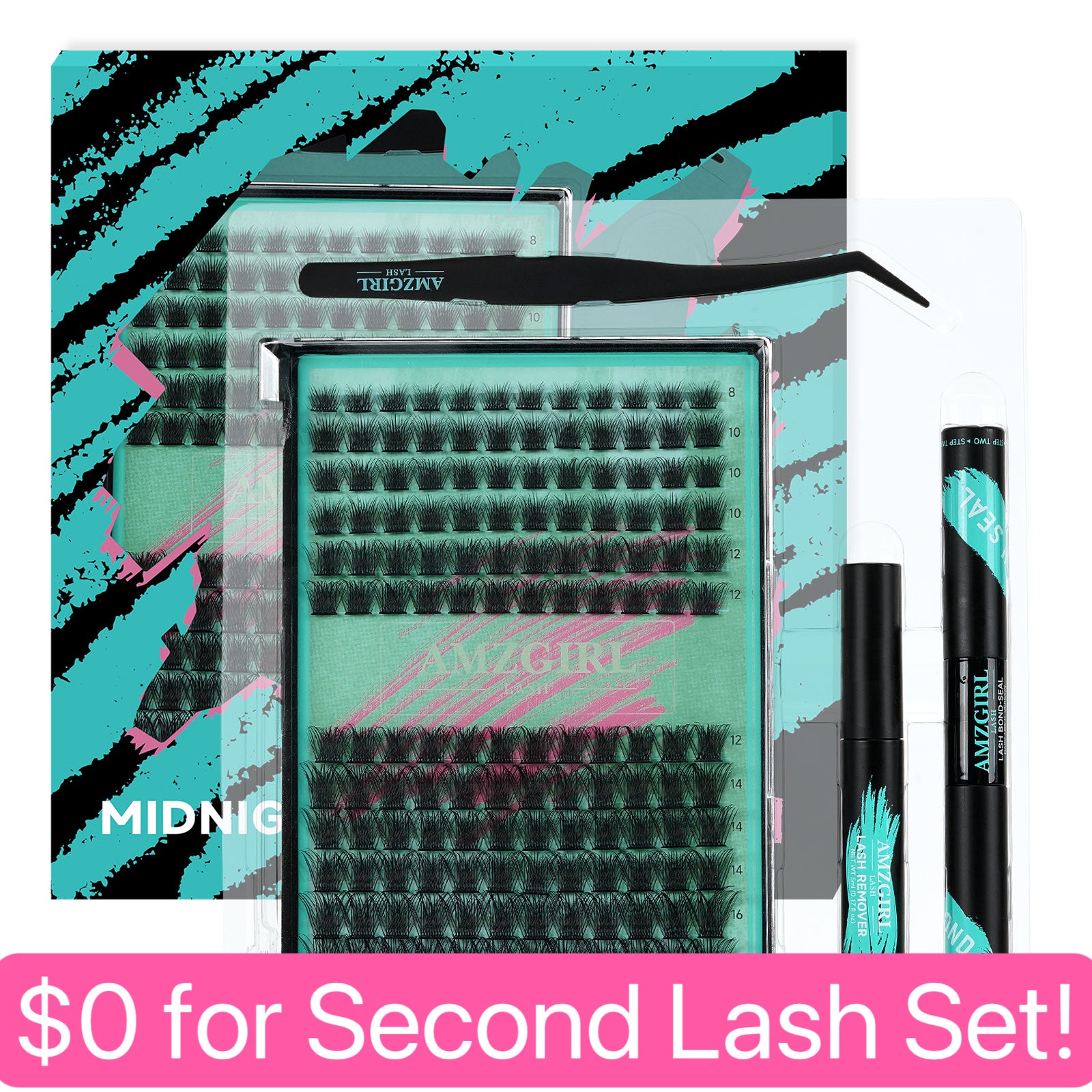 Lash Extensions KIT 320Pcs | AMZGIRL DIY Individual Lashes Clusters Kit ...